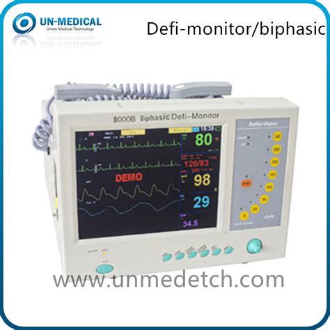 Oem 10 4 Inch Tabletop Biphasic Defibrillator Monitor Ecg Resp Spo2 Temp Pr Nibp Defibrillator