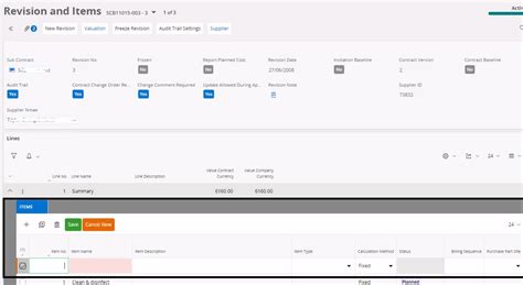 bpa workflow set defaults values in sub contract revision and items ifs community