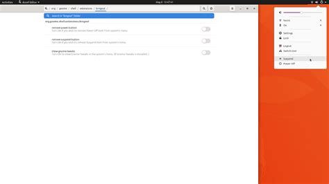 Bring Out Submenu Of Power Off Logout Button GNOME Shell Extensions