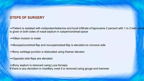 Septoplasty Procedure Pptx