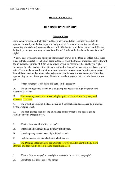 HESI A Exam V With A P HESI A Stuvia US