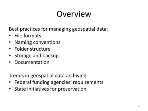 PPT Data Archiving Preservation Best Practices For GIS PowerPoint Presentation ID
