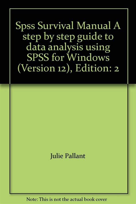 Amazon SPSS Survival Manual A Step By Step Guide To Data Analysis Using SPSS For Windows