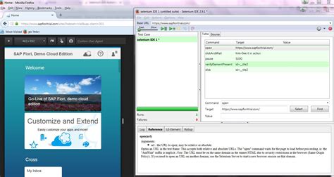 Selenium Ide Automation Find Element And Click But Nothing Happens