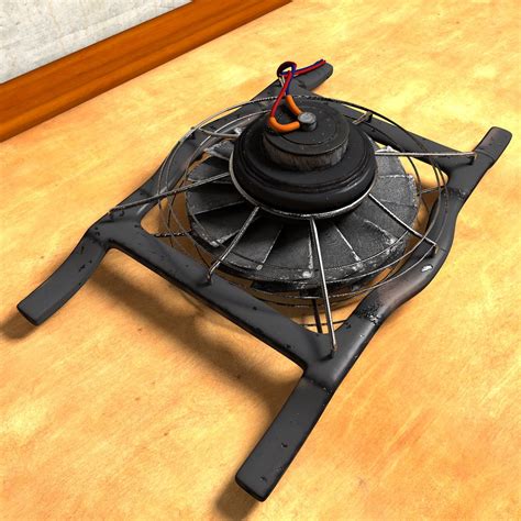 Cpu 팬 인공 호흡기 쿨러 블로어 경고 3d 모델 29 C4d Obj Dae Fbx Free3d