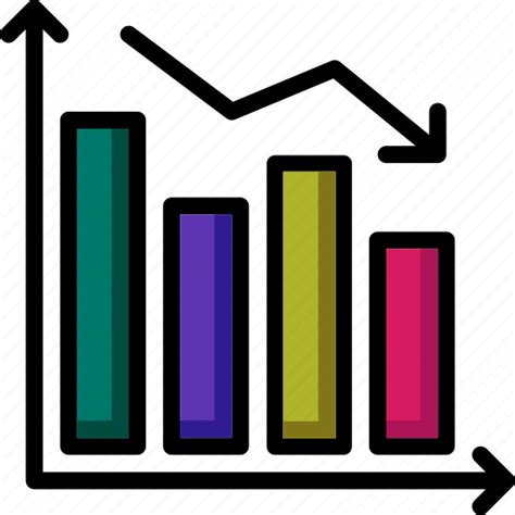 Chart Colour Commerce Decrease E Flow Ultra Icon Download On