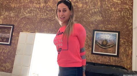 Tape Bound Babysitter Stuck In The Playhouse Selfgags