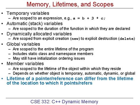 C Memory Overview 4 Major Memory Segments Global