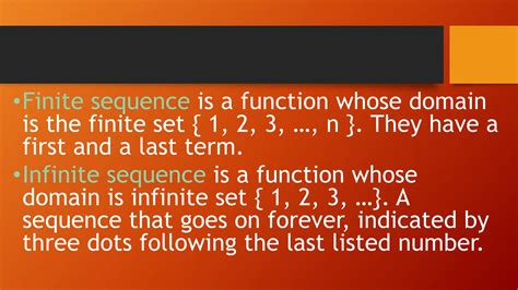 differentiating finite geometric sequence from an infinite geometric pptx