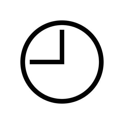 A Simple Clock Icon Timer 48667728 Vector Art At Vecteezy