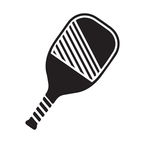 Pickleball Vector Vector Traditional Set Of Equipment For Playing