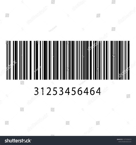 Realistic Barcode Icon Barcode Vector Illustration Stock Vector Royalty Free 1277355619