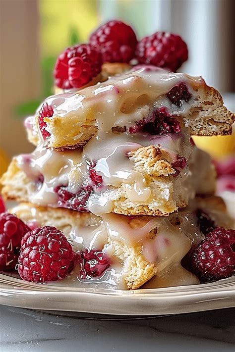 Ridiculously Easy Lemon Raspberry Scones