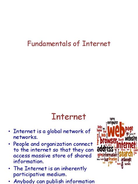 Fundamentals Of Internet Pdf Web Server Internet And Web