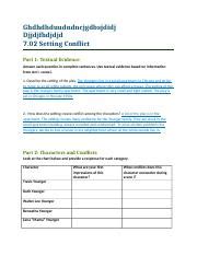 Setting Conflict Redo Docx Ghdhdhduudndncjgdbsjdidj Djjdjfhdjdjd Setting Conflict