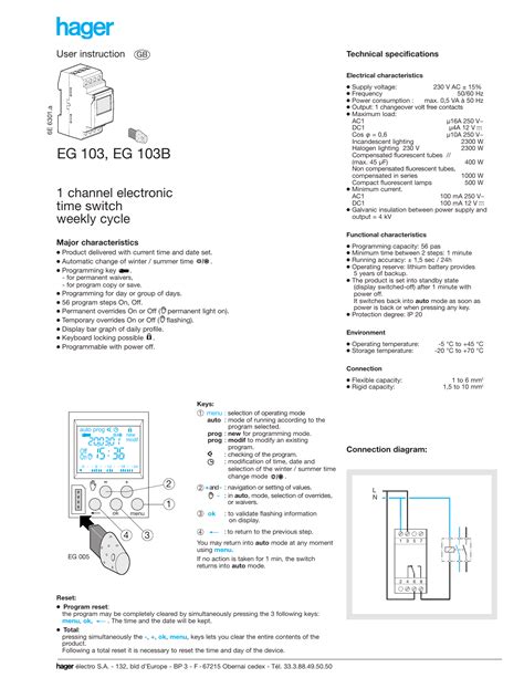 Hager Time Switch Wiring Diagram Circuit Diagram