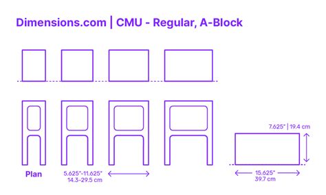Concrete Column Cmu Dimensions And Drawings