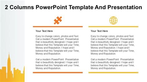 2 Columns Powerpoint Template And Presentation Pptuniverse