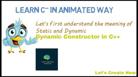 Dynamic Constructor In C Part 45 Youtube