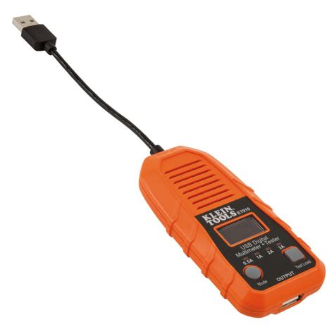 Klein Tool Usb Port Digital Meter And Tester Usb A
