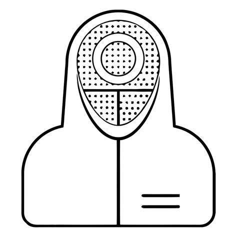 Раскраска Рабочий из игры в кальмара распечатать раскраски для детей