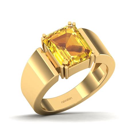 The Glorious Yellow Sapphire Gold Ring