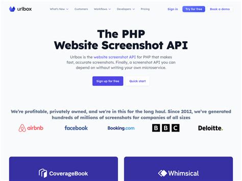 Php Website Screenshot Api Urlbox
