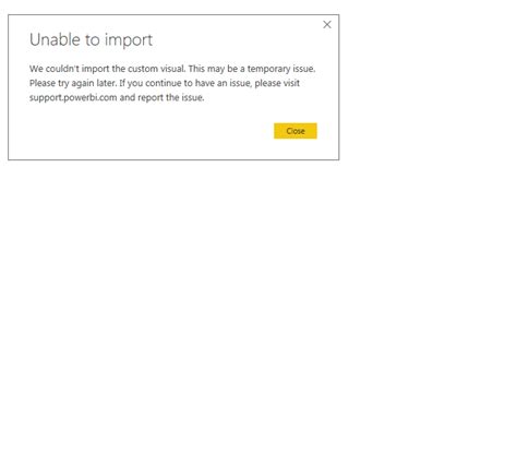 Solved Power Bi Desktop Unable To Import Any Custom Vis Microsoft Fabric Community