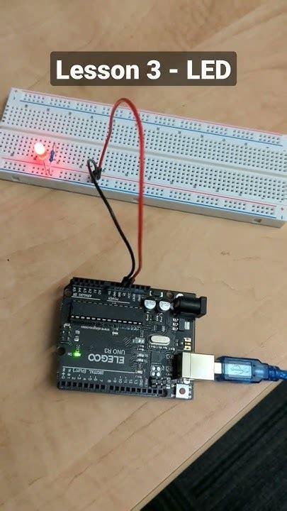 Elegoo Uno Project Super Starter Kit Lesson 3 Led Youtube