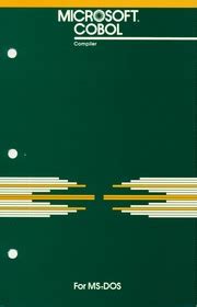 Microsoft COBOL Compiler For MS DOS User S Guide Free Download Borrow And Streaming