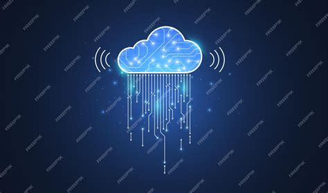 Premium Vector Cloud Computing Concept Design Digital Data Transform Download And Upload Cloud