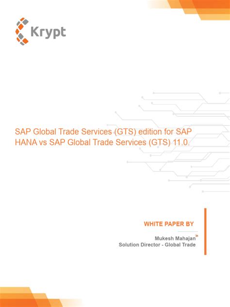 Wp Sap Gts 11 0 Vs Sap Gts Edition For Sap S4hana Download Free Pdf Business Computing
