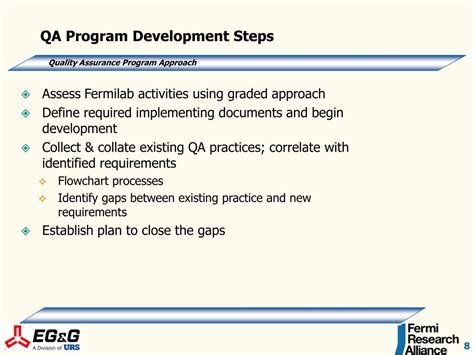Ppt Approach To Implementing The Qa Program Local Effort Global