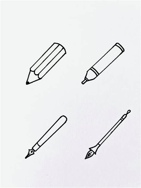 笔的简笔画图片简笔画图片大全