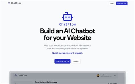 chatflow：ai聊天機器人構建器 —ai產品and服務