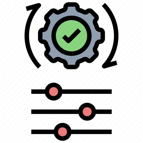 Optimize Control System Setting Configuration Process Icon Optimize Control System Setting Configuration Process Icon