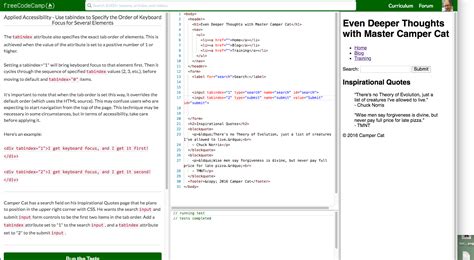 Applied Accessibility Use Tabindex To Specify The Order Of Keyboard