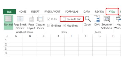 Hide And Unhide Formula Bar In Excel Hide And Unhide Formula Bar In Excel