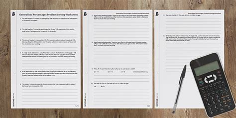 👉 Generalised Percentages Problem Solving Ks4 Maths