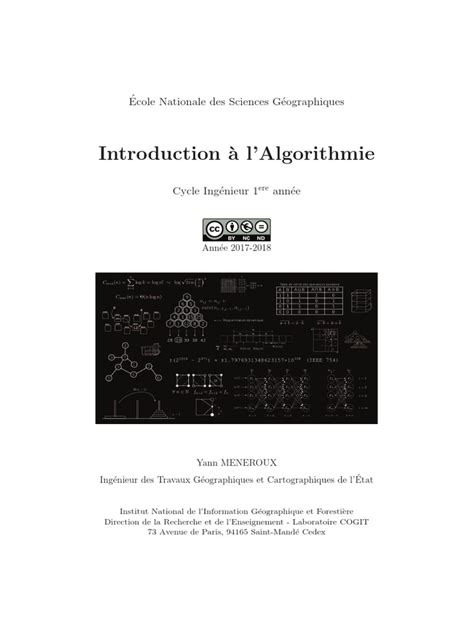 Introduction À Lalgorithmie Pdf Langage De Programmation
