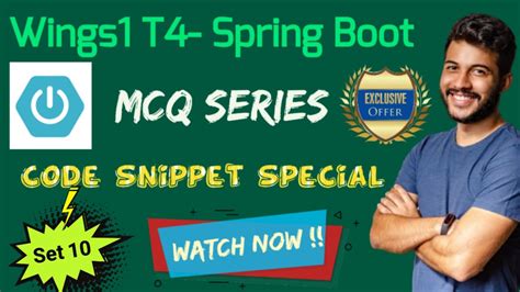 Wings1 Spring Boot Mcq Series Set 10 Tcs T4 Spring Boot Mcq Tcs Springboot Mcq T4