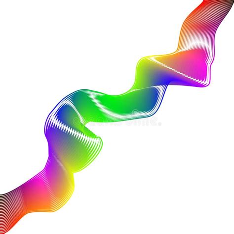 Rainbow Color Curve Stock Vector Illustration Of Color 8099511