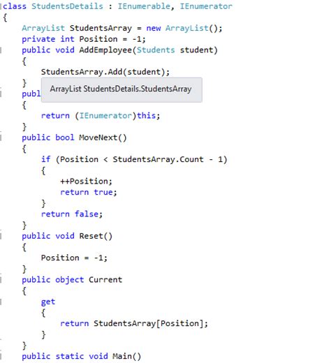 Dotnet Enumerators In C Ienumerable And Ienumerator