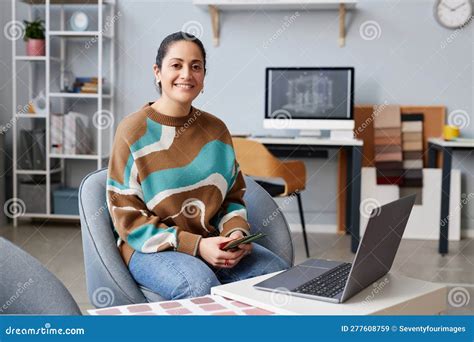 Graphic Designer Working On Computer In Office Stock Image Image Of Computer Technology