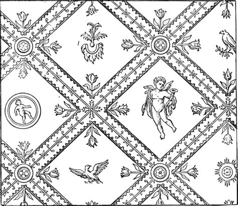 Wall Decoration After An Ancient Painting Background Creativity