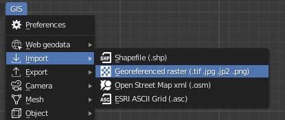 Import Georef Raster Domlysz Blendergis Wiki Github