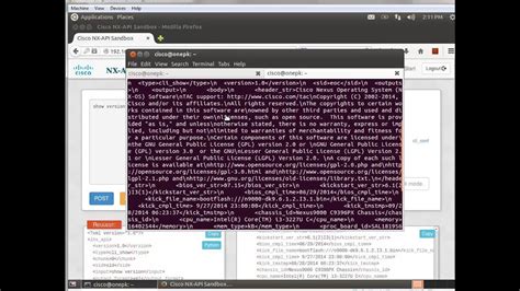 Introduction To Cisco Nx Api Part 1 Youtube
