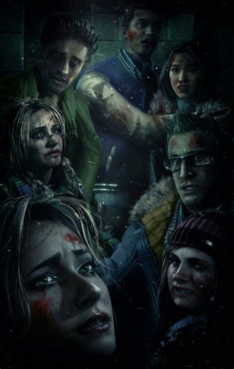 Until Dawn Characters Jeux Belle Photographie Dessin