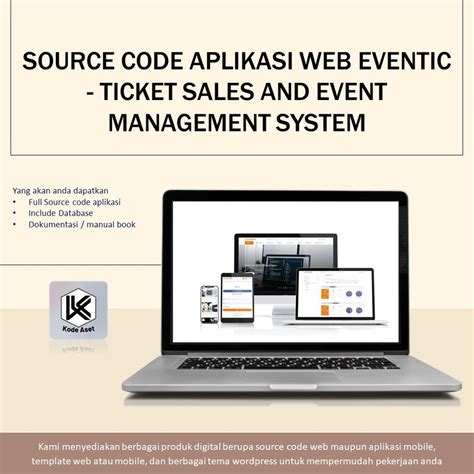Jual Source Code Aplikasi Web Eventic Ticket Sales And Event Management System Shopee Indonesia