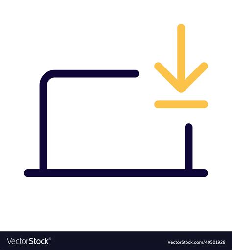 fetching and saving data onto laptop storage vector image
